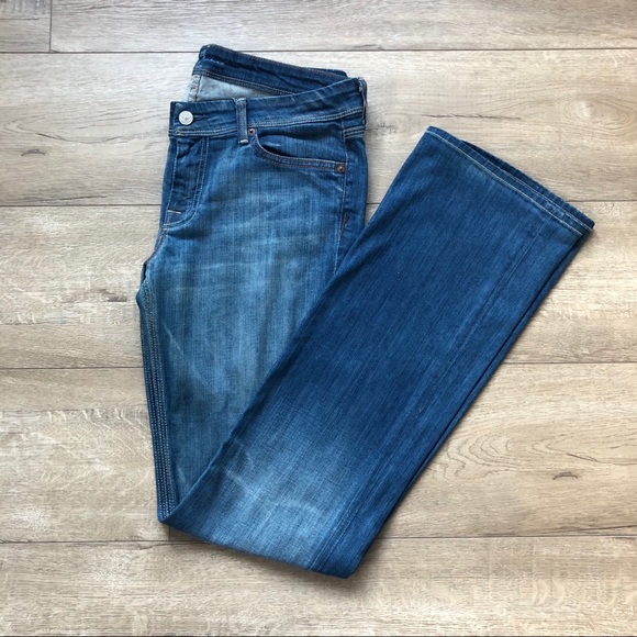 7 For All Mankind | Jeans | 7famk Flynt Flare Leg Low Rise Stretch ...